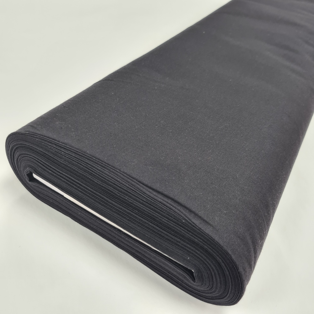 25 Metres of 100% Cotton Fabric Black Fabric